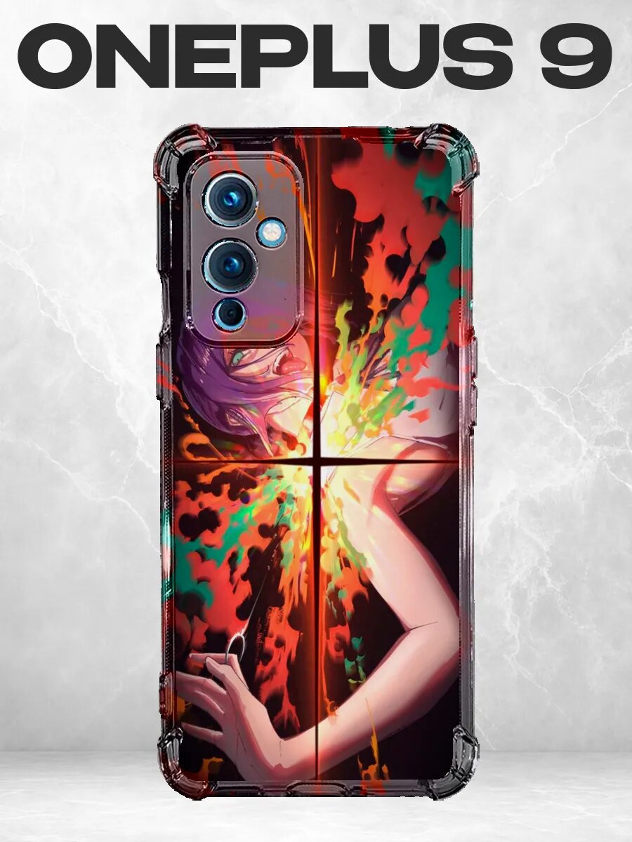 Чехол на Oneplus 9 аниме яркий Резе