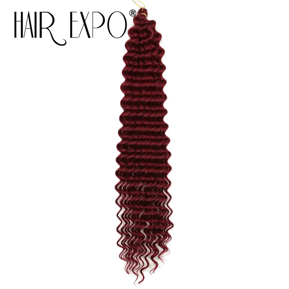 Синтетические глубокие вьющиеся волосы Ocean Wave 22 дюйма hair expo city 3 шт./лот, Bug