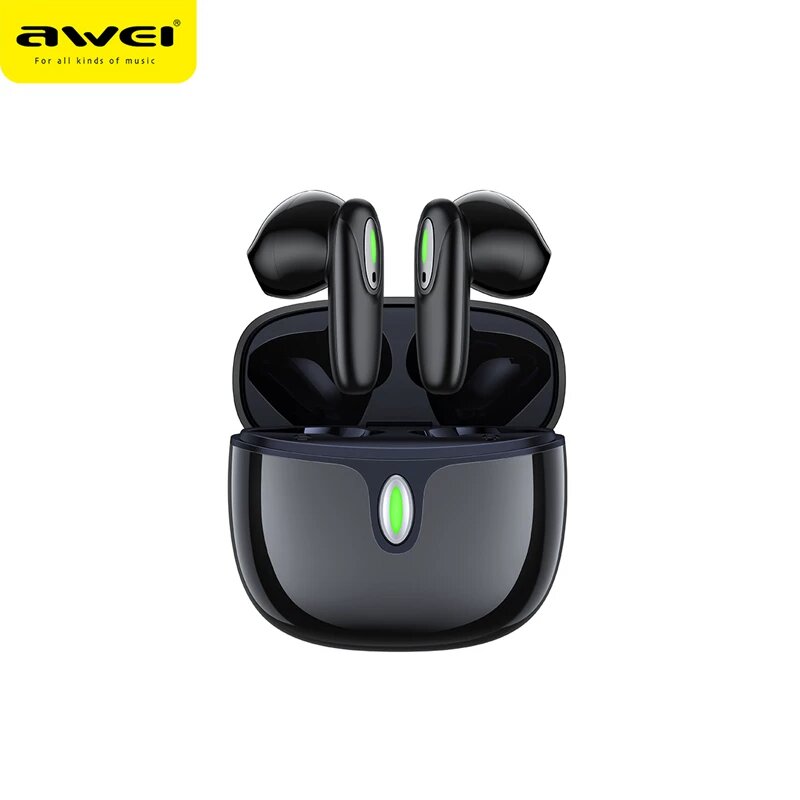 Беспроводные наушники Awei T39 Mini с Hi-Fi стереозвуком, вкладыш, удобная посадка - черный