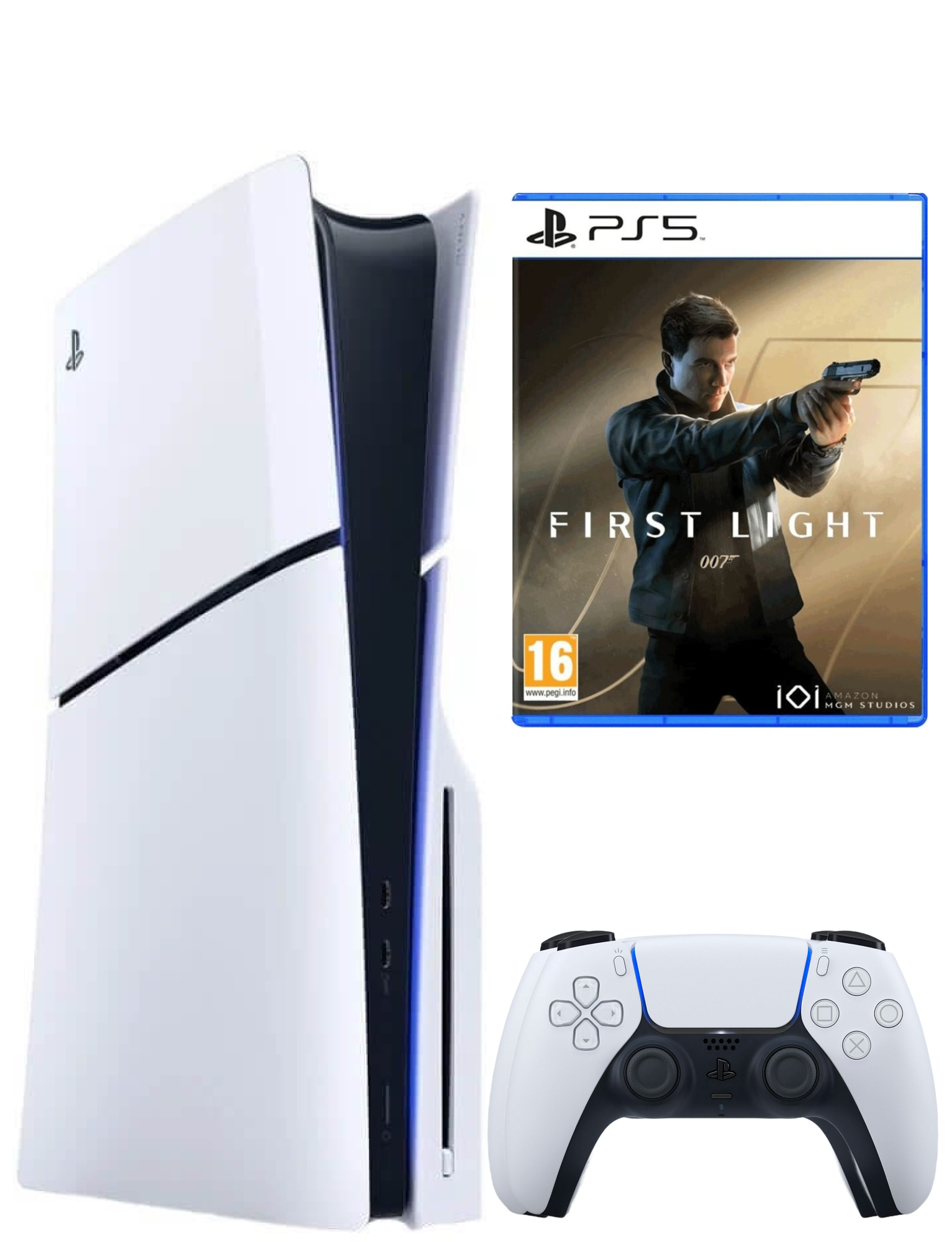 Игровая приставка Sony PS 5 Slim Disc ,1ТБ(с дисководом)+Игра 007 First Light