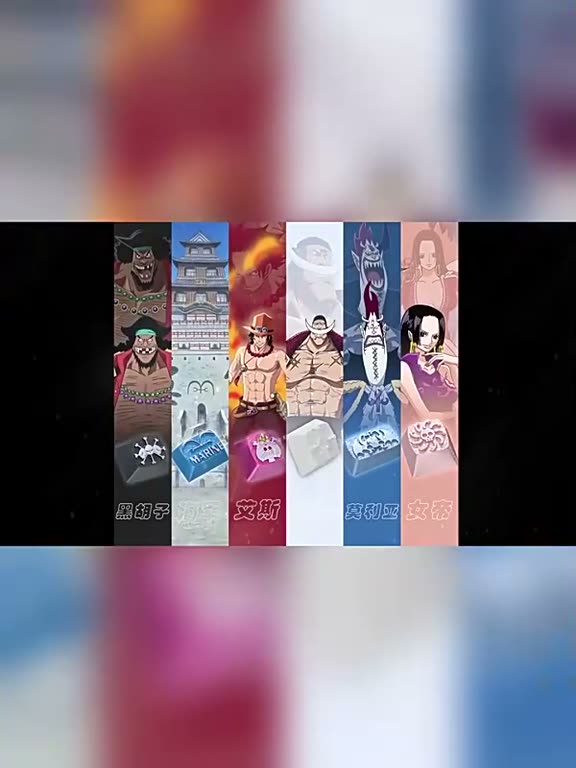 ZOMOPLUS кейкапы для клавиатуры, Onepiece, Robin, Материал: алюминиевый сплав, Белый, бежевый, лиловый — фото 1