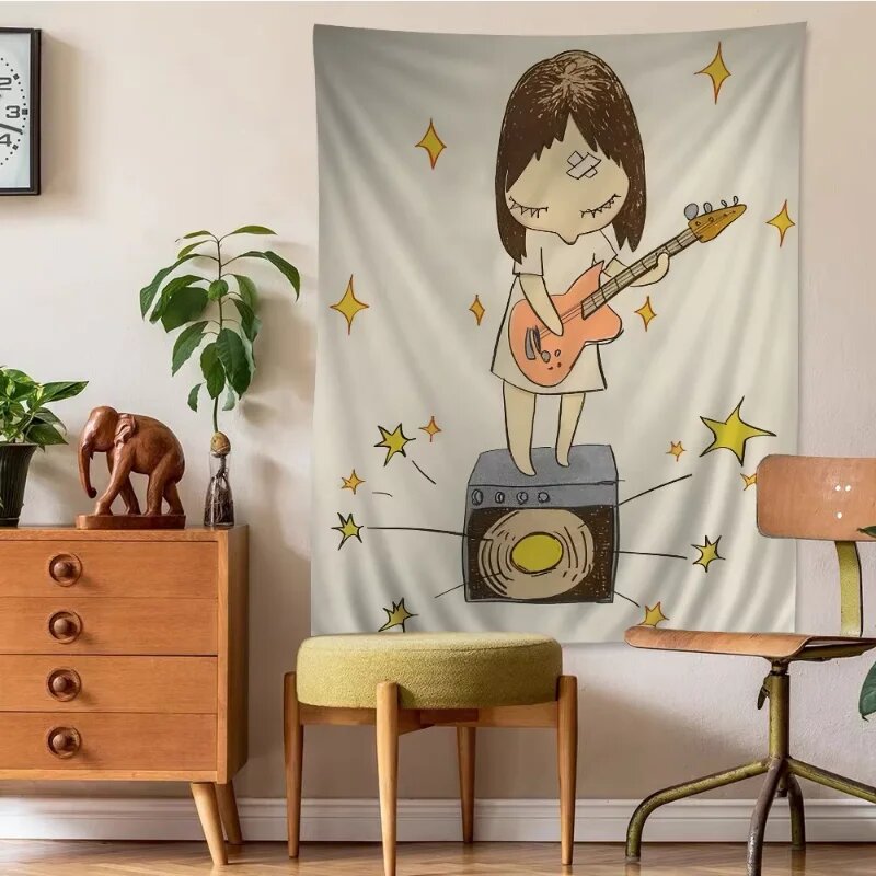 Гобелен VIKAMA Abstract Anime темный 75x100cm(2.5X3.3FT, BU-3
