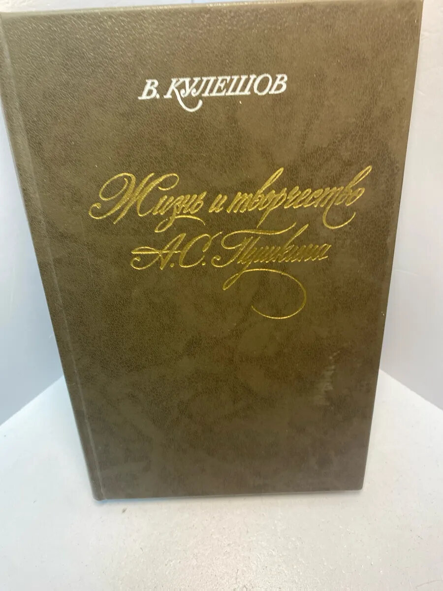 Книга В. Кулешов жизнь и творчество А. С. Пушкина 2719