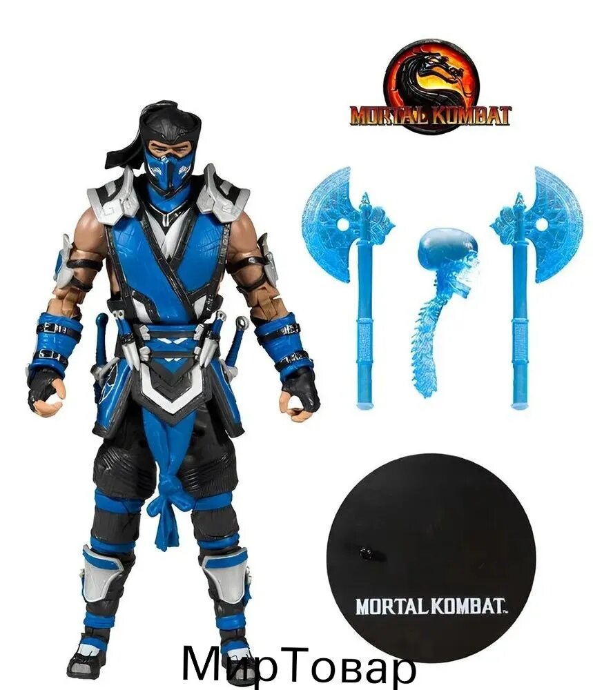 Эксклюзивная статуэтка Mortal Kombat SubZero, боец коллекционный модель, преподносится как рождественский презент