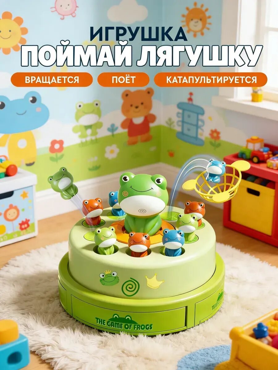 Интерактивная игрушка Лягушонок, зеленый