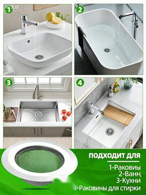 Сетка для раковины 11.4 см х 11.4 см, 2 шт