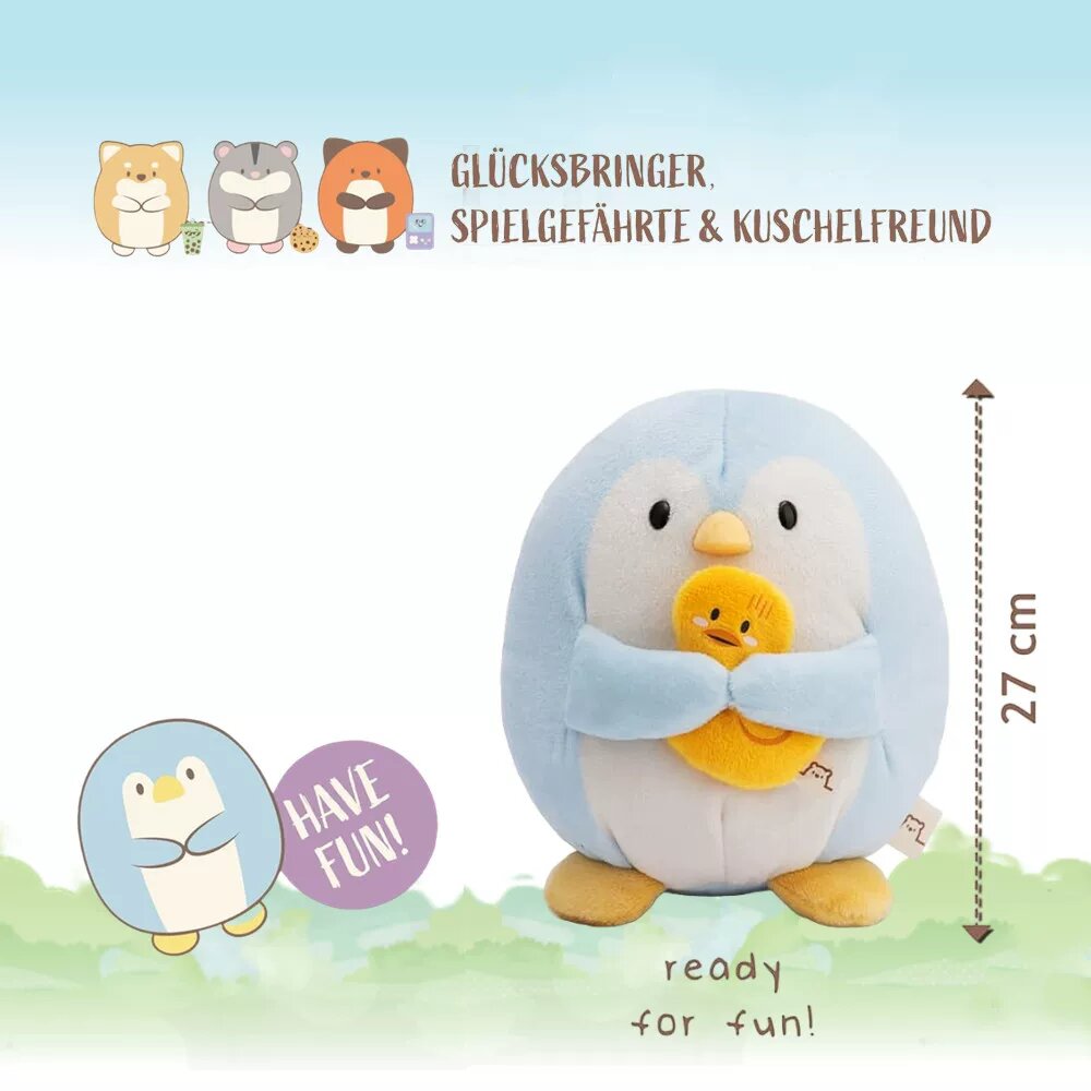 NICI MyMochi Пингвин С Уточкой Плюшевая Игрушка Фигурка 27см Мягкая Милая Плюшевая Подарочная Игрушка
