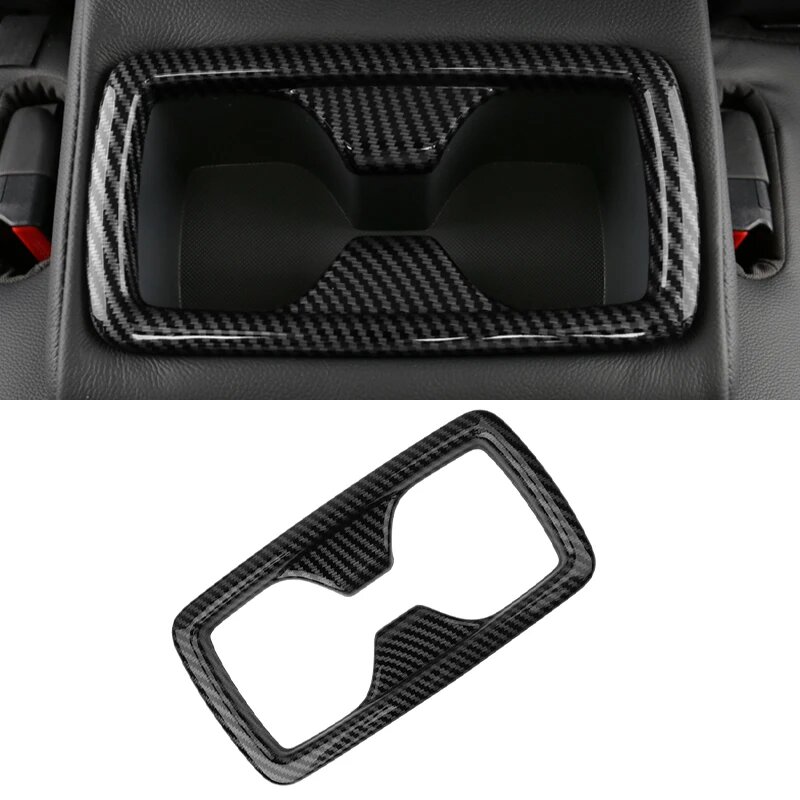 Накладка на подстаканники Toyota Highlander XU70 Kluger Hybrid 2020-2024, Carbon