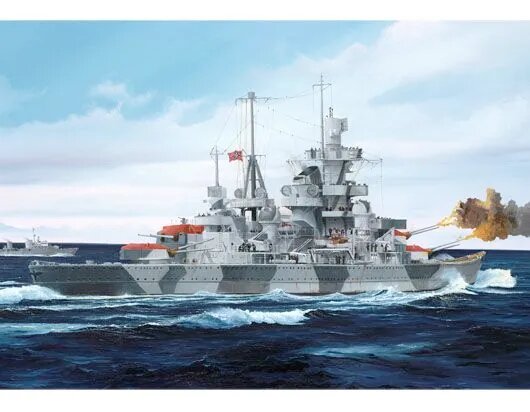 Trumpeter 05776 1/700 Нем ецкий тяжелый крейсер "Адмирал Хиппер" 1941 года выпуска Модель сборки судна
