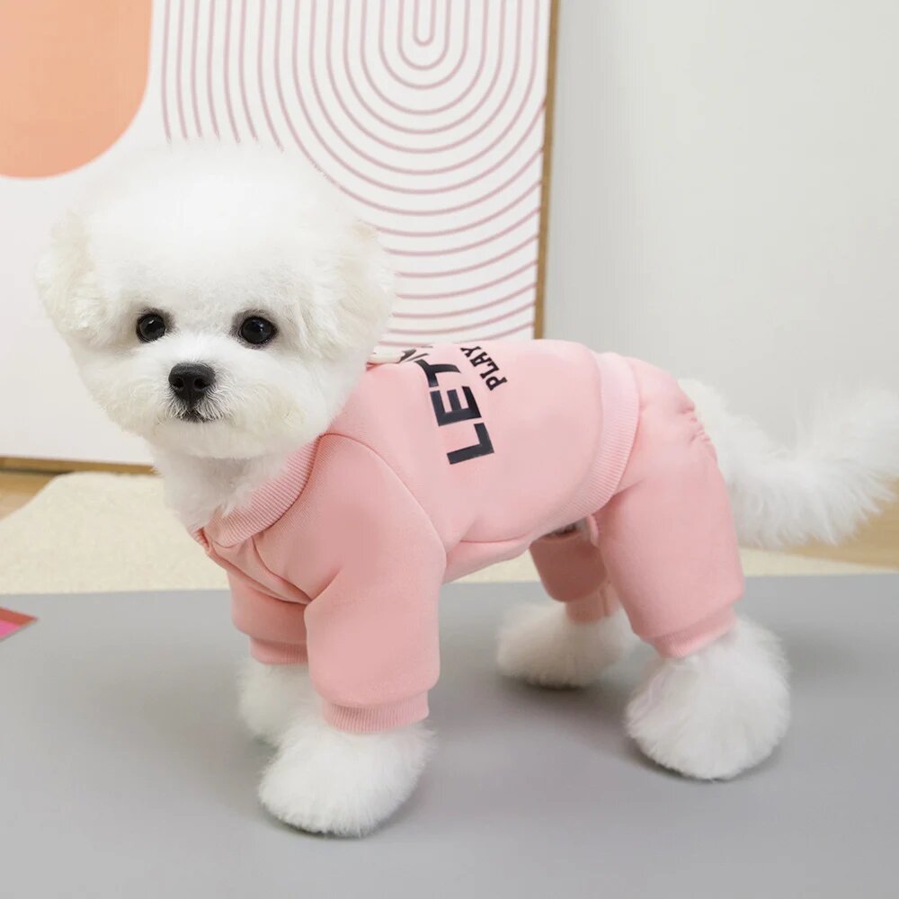 Розовый комбинезон для собак miss doggy