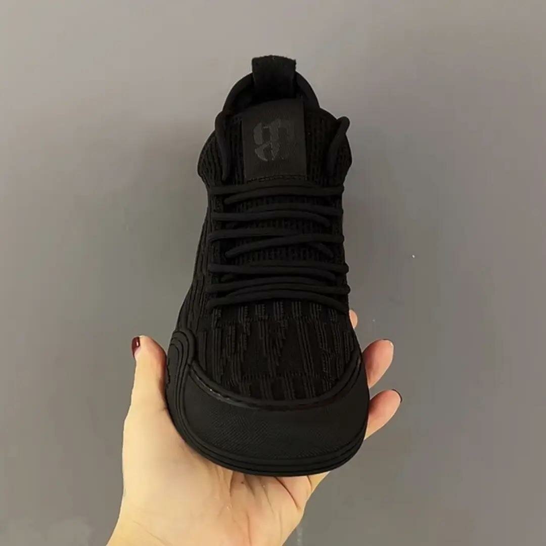 LUO Обувь мужская Летняя для подростков Сетчатая обувь толстая подошва/Black