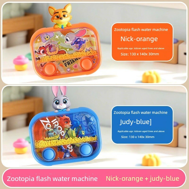 Disney Zootopia Водная игра с кольцами для детей 3-6 лет, комплект из двух фигурок: оранжевый Ник и синяя Джулия