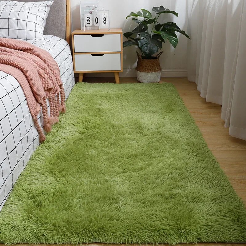 Ковер Grass Green, полиэстер, 80х120 см, однотонный, зеленый