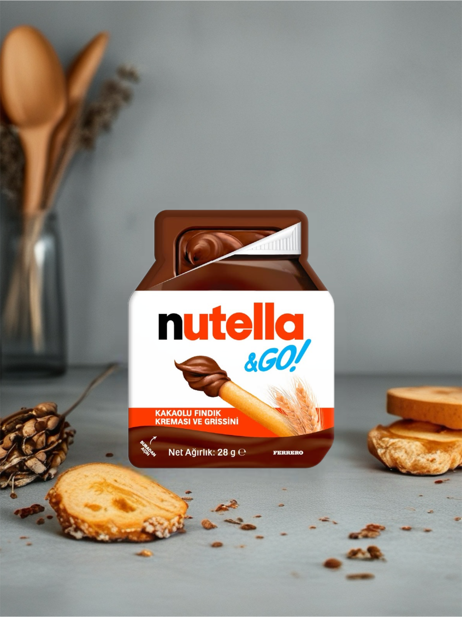 Nutella & Go Нутелла палочки + шоколадная паста 28 гр (Турция)