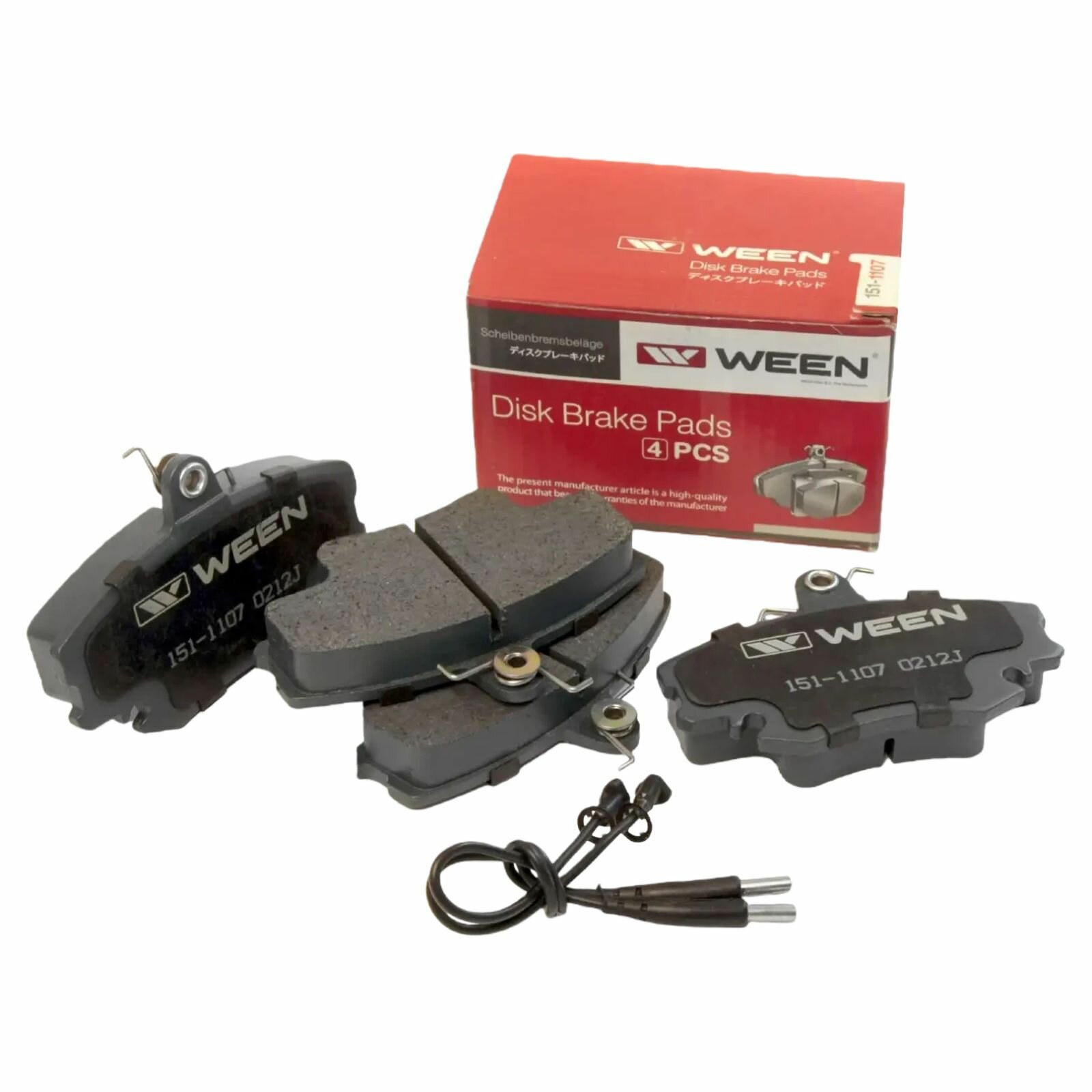 Колодки тормозные дисковые передние WEEN 151-1107 Lada Largus Renault Logan, Sandero, Stepway, 19, 21, 25, Clio I, II, Megane I, Symbol II Peugeot 205, 309