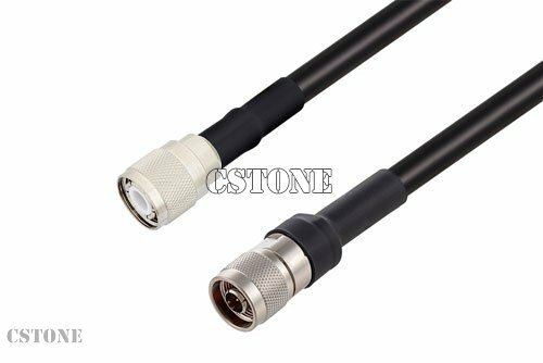 HN штыревой к N штыревой кабель используя RG214 коаксиальный с термоусадкой