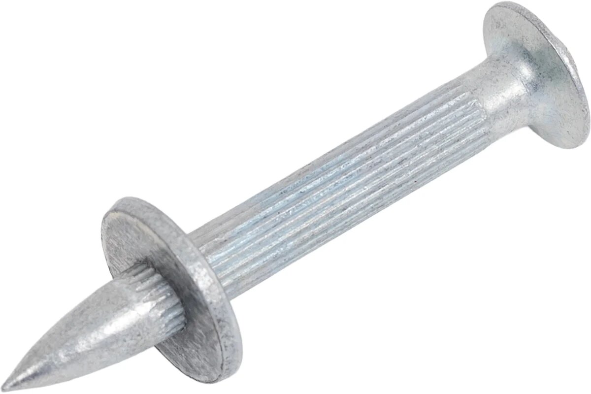 Дюбель-гвоздь DINFIX 4.5x40 мм из оцинкованной стали с насаженной шайбой для бетона, кирпича и дерева