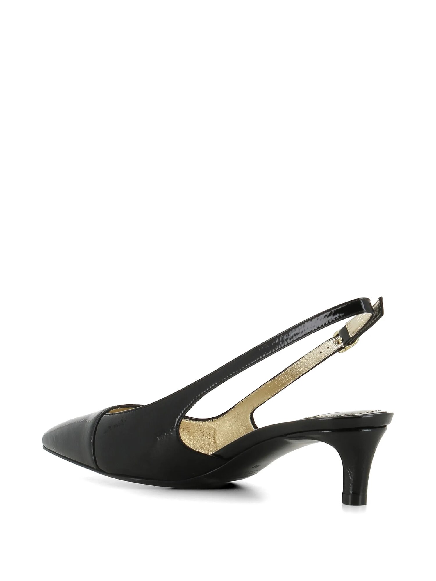 Туфли antonio barbato maestri veneziani Slingback pumps, размер 39, black/black — фото 1