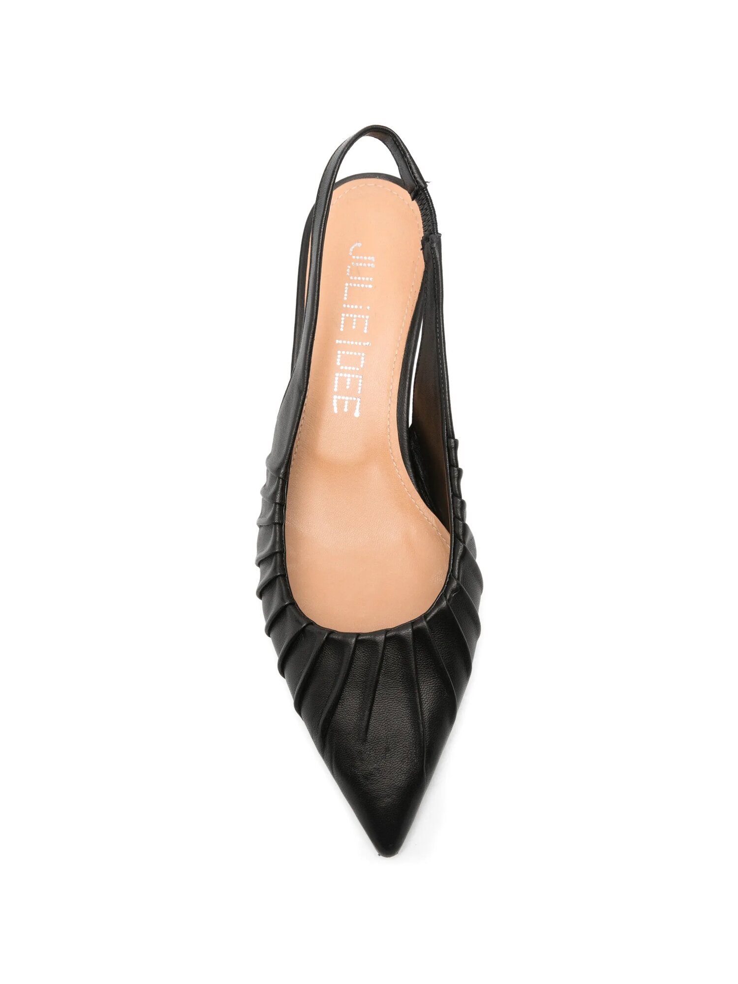 Туфли Julie Dee Leather ruched pumps, размер 39, black/black — фото 1