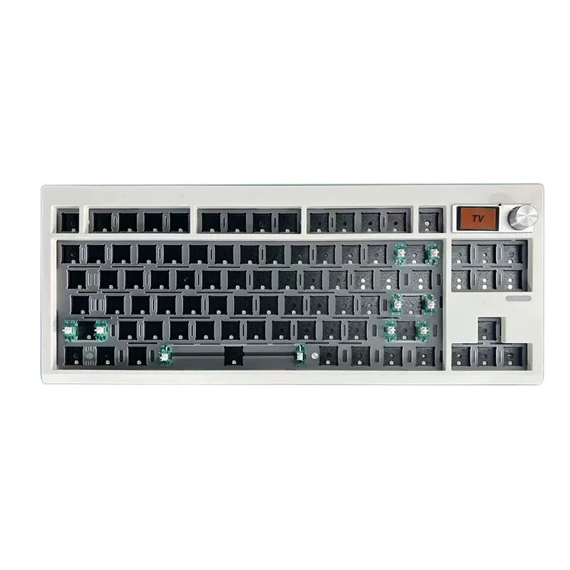 Zoya GMK87 механическая клавиатура в комплекте с RGB-подсветкой, 3 режима (проводная, Bluetooth, 2.4ГГц), совместимость