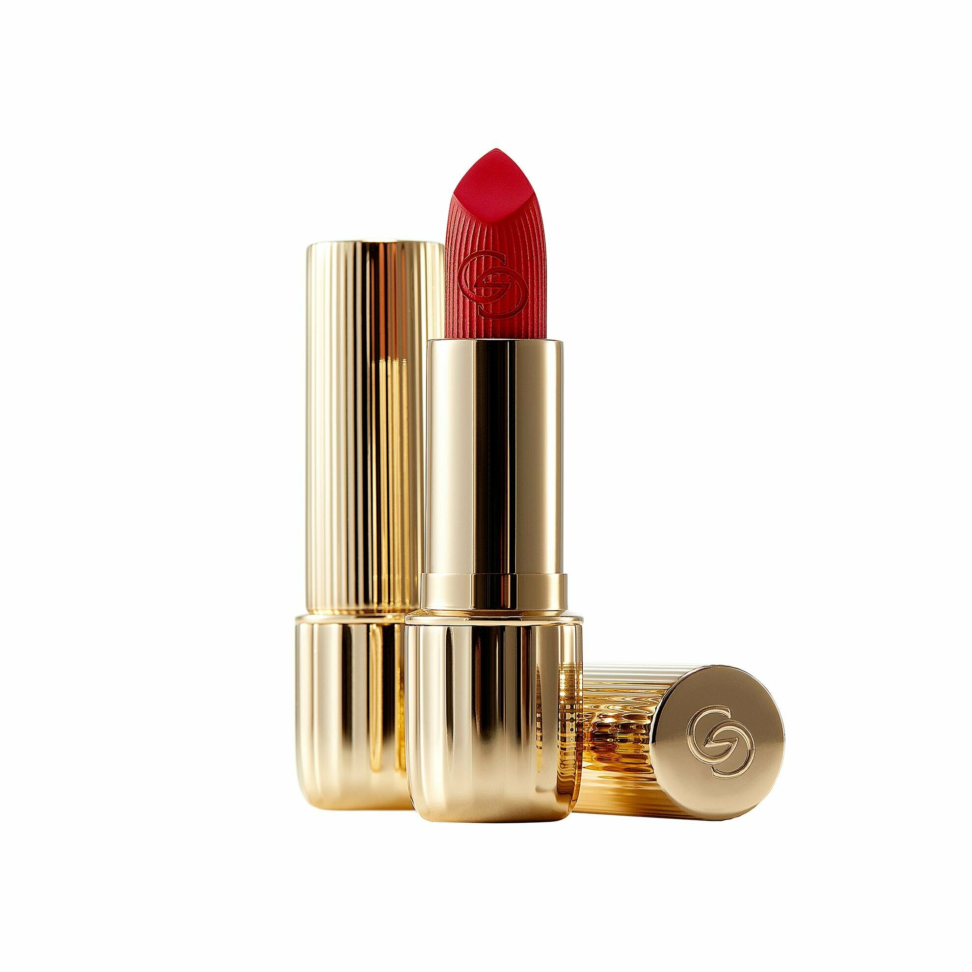 Губная помада Giordani Gold "Романтический Красный", матовая, кремовая текстура, увлажняющая, SPF 25, 3.8 гр