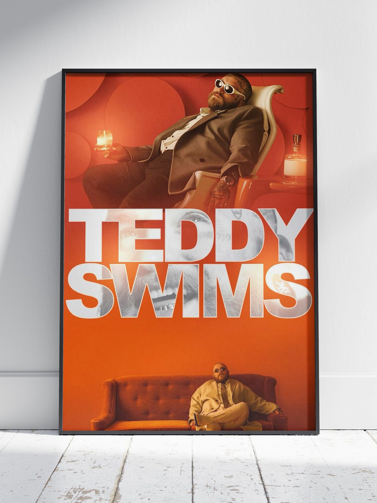 Плакат на стену для интерьера Тедди Свимс (Teddy Swims 24) - Постер по музыке и артисту формата A4 (21x30 см)