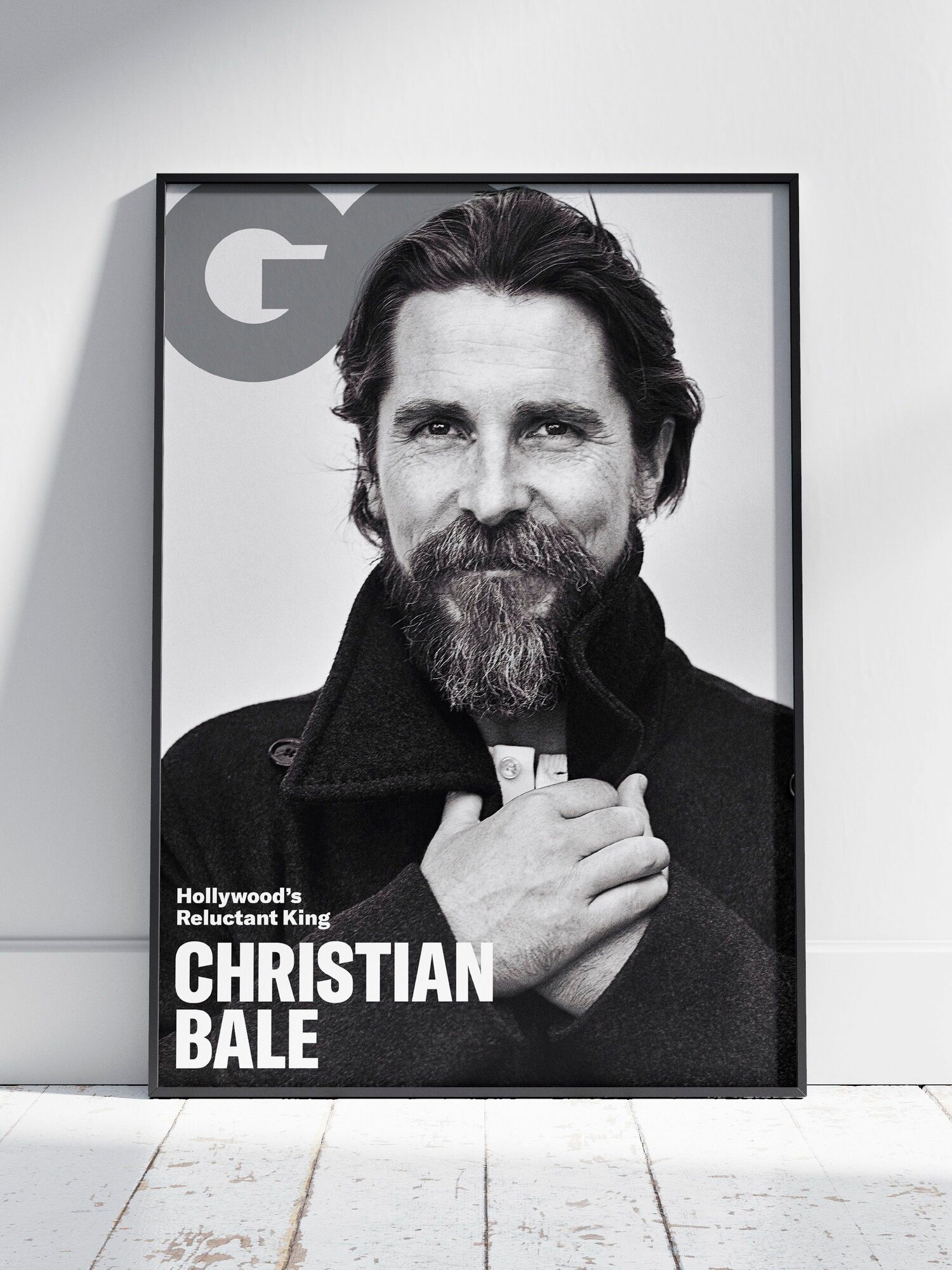 Плакат на стену для интерьера Кристиан Бейл (Christian Bale 51) - Постер по актеру фильма, кино, сериала формата A4 (21x30 см)