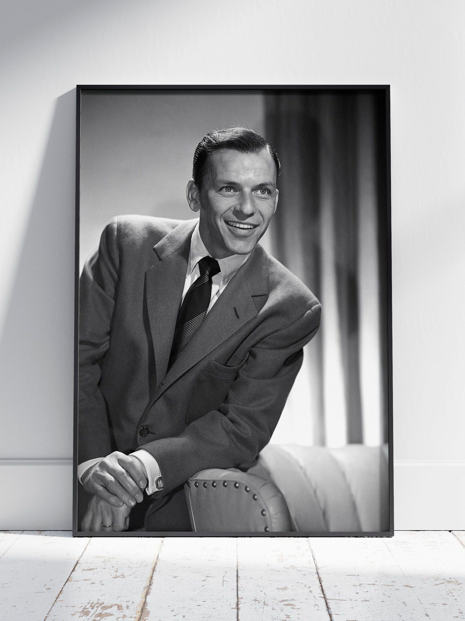 Плакат на стену для интерьера Фрэнк Синатра (Frank Sinatra 1) - Постер по актеру фильма, кино, сериала формата A4 (21x30 см)