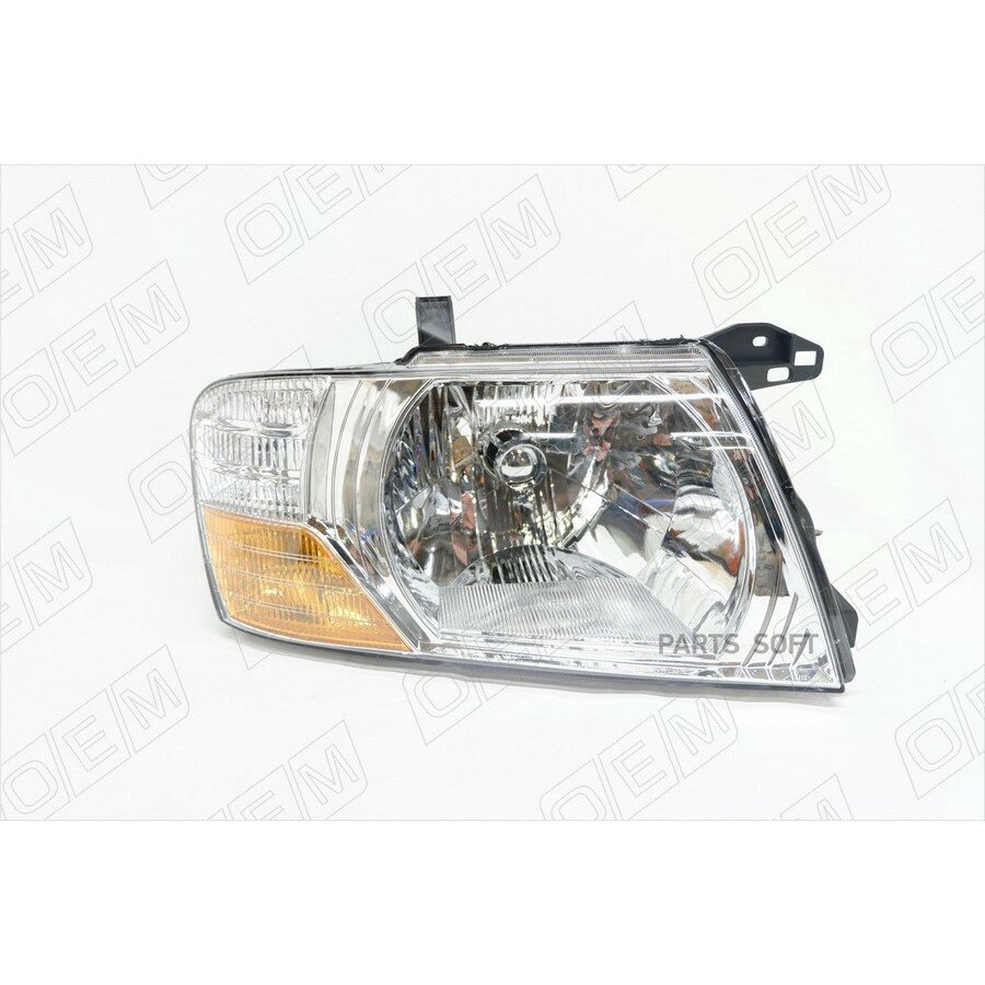 Фара правая Mitsubishi Pajero 3 2000-2006 без ко от официального дистрибьютора, OEM, артикул OEM0035FR