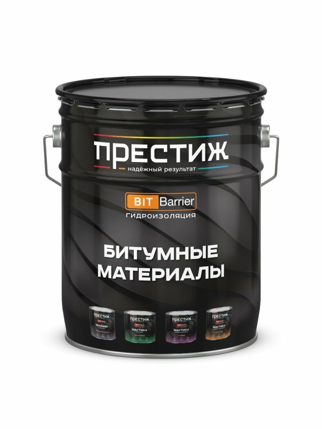 Мастика Престиж битумно-полимерная универсальная 8 кг для гидроизоляции строительных работ