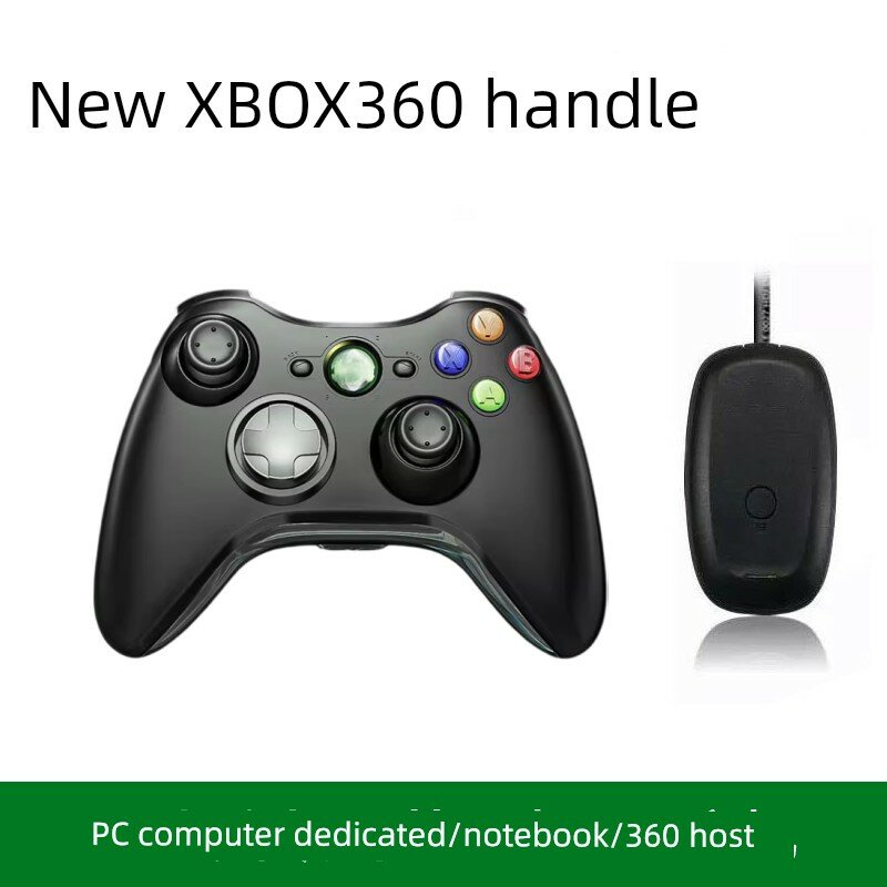 Беспроводной контроллер Xbox 360 с вибрацией для ПК и Xbox 360, черный цвет