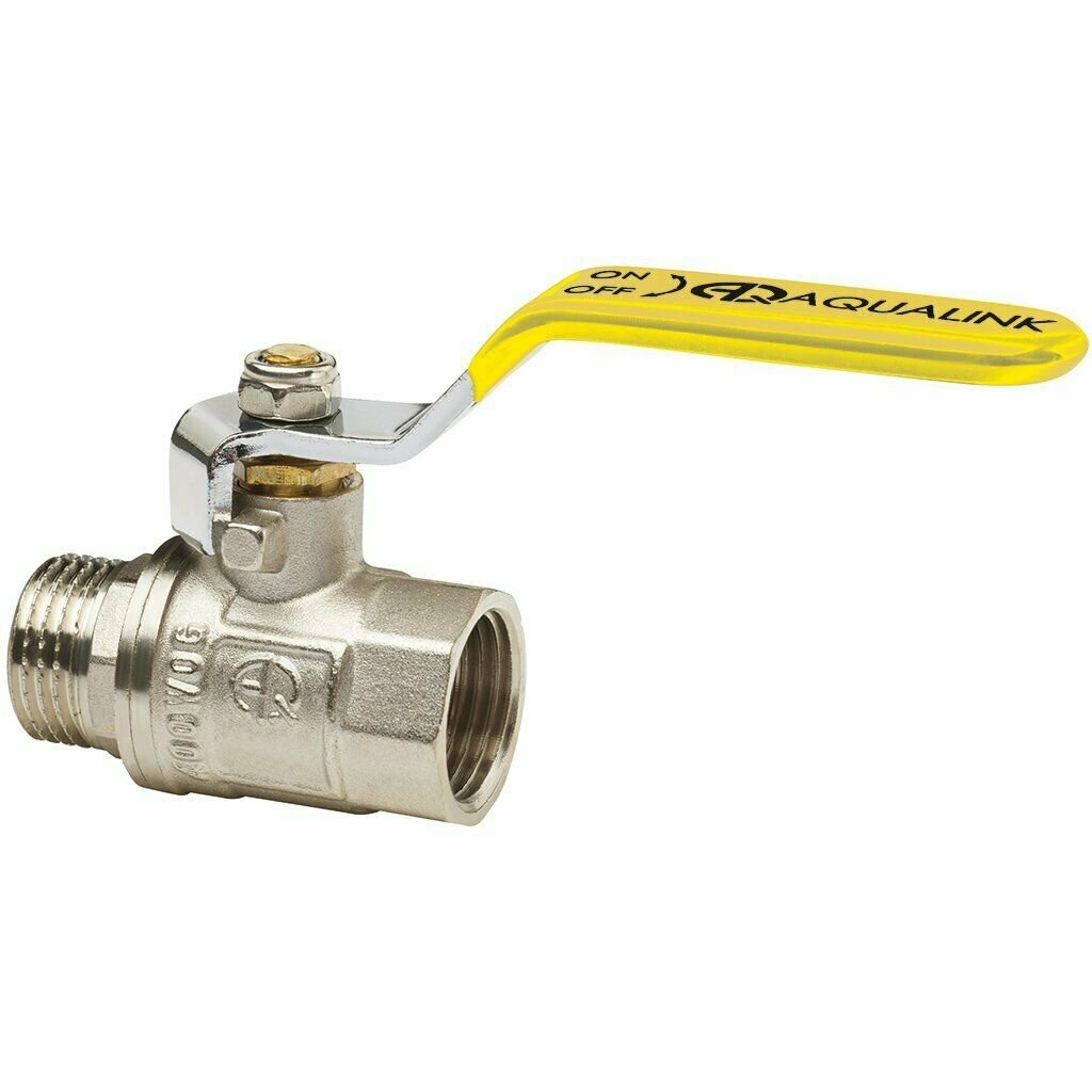 Кран для газа AquaLink 3/4" г-ш с ручкой — надежная запорная арматура для систем газоснабжения, артикул 07105