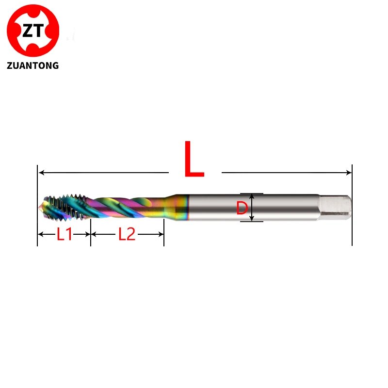 Метчик ZUANTONG M5X0.8 6HX DIN371, для алюминия