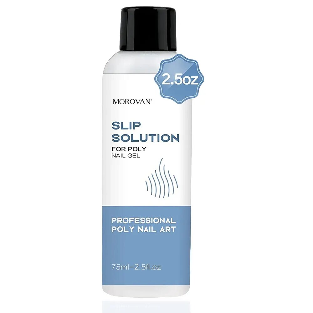 Жидкость для полигеля Флюид Ликвид Средство для работы с полигелем Slip Solution Nail Liquid, 75 мл