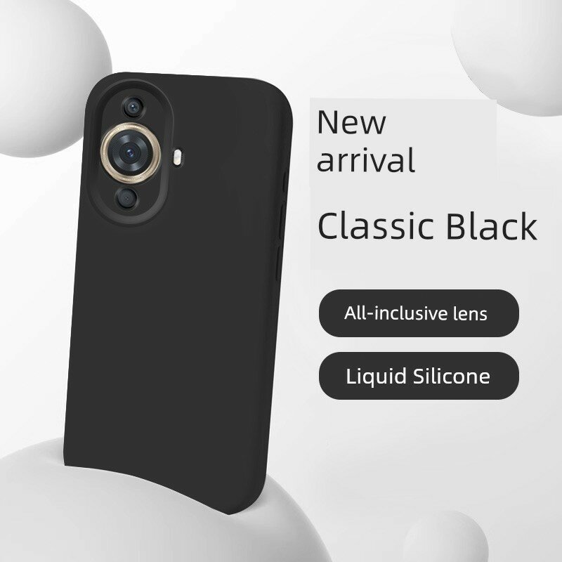 Силиконовый мягкий чехол для Huawei nova 11 Pro, цвет классический черный, полная защита, ударопрочный, премиум качество
