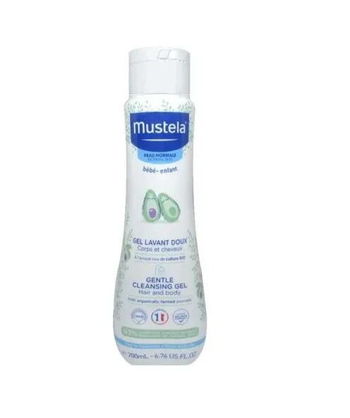 Mustela Gentle Cleansing Gel Шампунь для новорожденных 200 мл для тела и волос