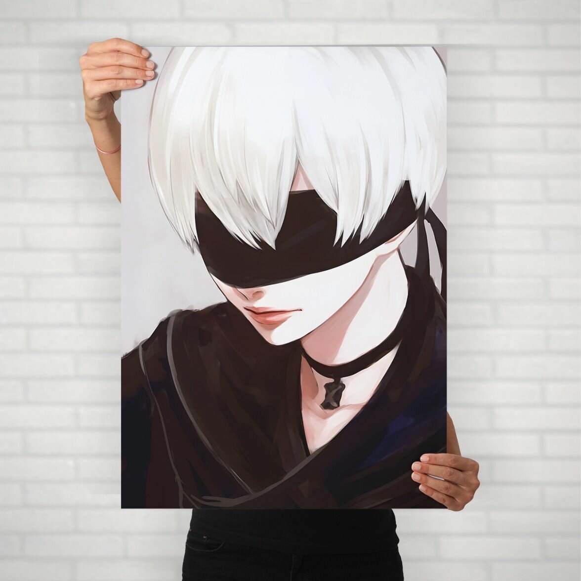 Плакат на стену для интерьера Ниер Автомата (9S - 2) - Постер по игре NieR Automata формата А2 (42x60 см)