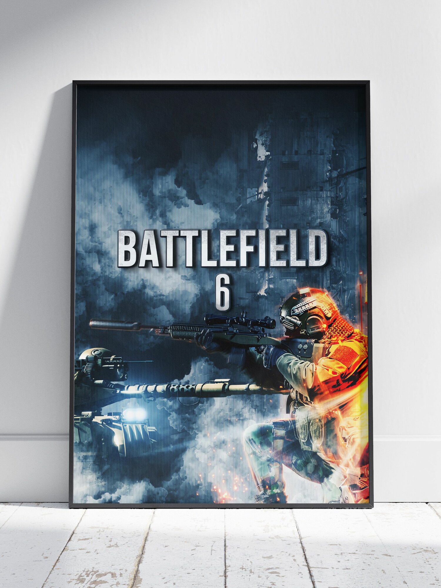 Плакат на стену для интерьера Батлфилд (Battlefield 6) - Постер по компьютерной игре формата A4 (21x30 см)