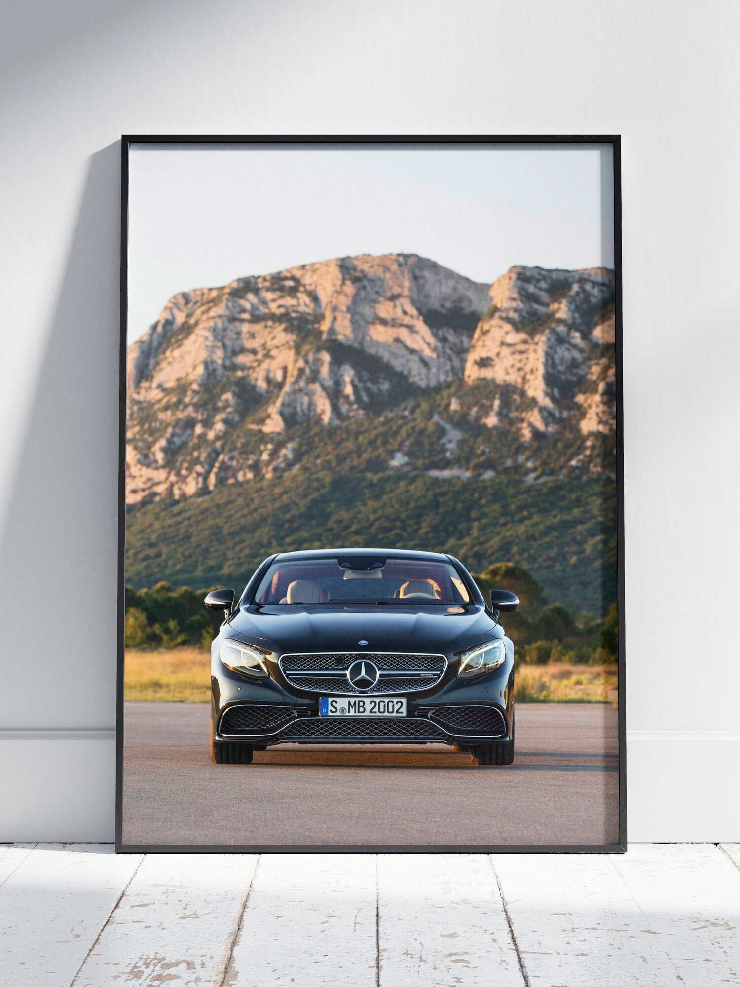 Плакат на стену для интерьера Легенды Авто (Мерседес Бенц S 65 AMG Купе - Mercedes Benz S 65 AMG Coupe) - Постер по машине формата A4 (21x30 см)