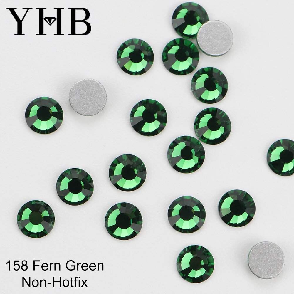Стразы YHB 6мм Изумрудный Fern Green SS30 288шт