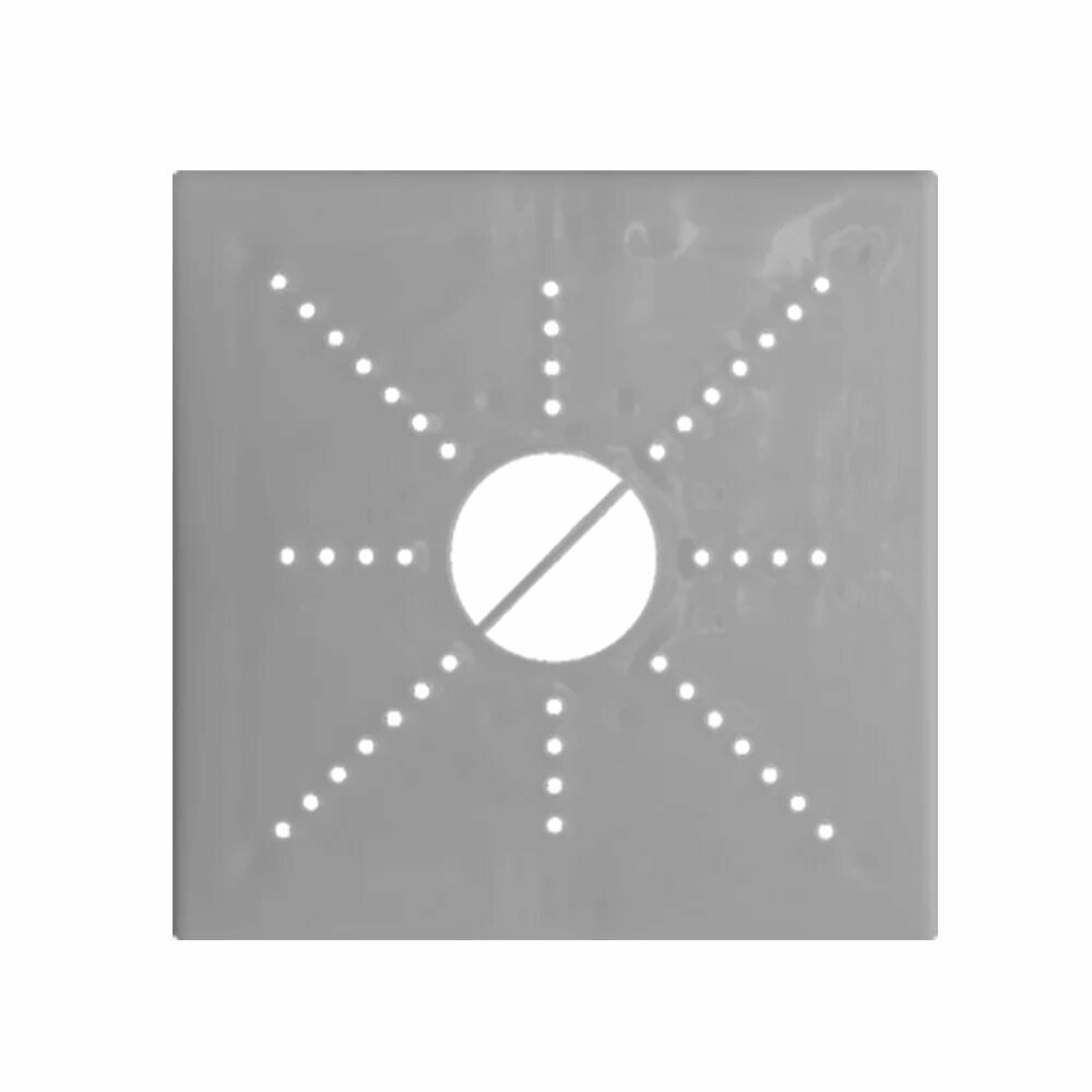Платформа-закладная под люстру 150-150 мм, потолочная, квадратная, цвет Серый