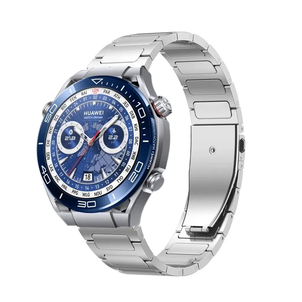 22 мм титан + металл пряжка браслет Для HUAWEI WATCH GT 5 4 3 46 мм/Ultimate/watch 4 3 Pro/Runner smartwatch ремешок аксессуары