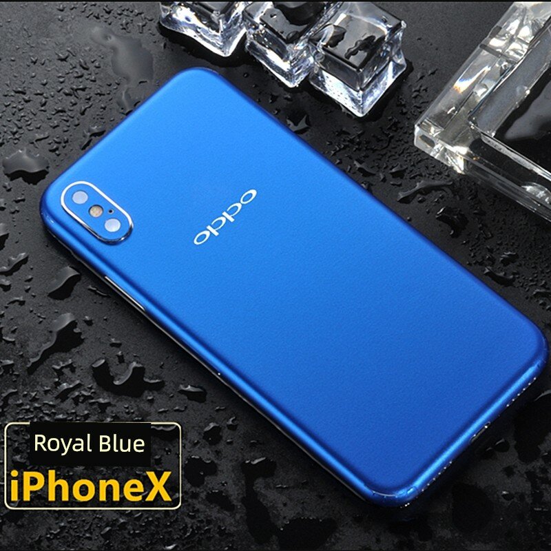 Защитное стекло для iPhone X с перебрендингом OPPO, бирюзовый цвет, премиальное качество и легкая установка
