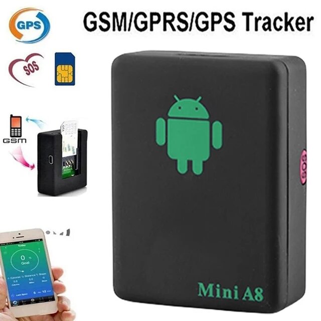Мини-GPS-трекер A8 для отслеживания автомобиля в режиме реального времени, отслеживания и определения местоположения ключей и кошельков, точка доступа GSM/GPRS с бесплатным веб-сайтом/приложением.