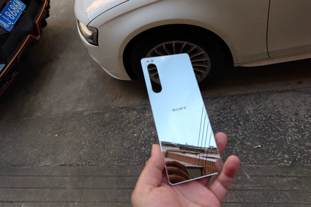 Зеркально-серебристая стеклянная задняя панель для Sony Xperia 1 II, без рамки, новая партия, модель XQ-AT72