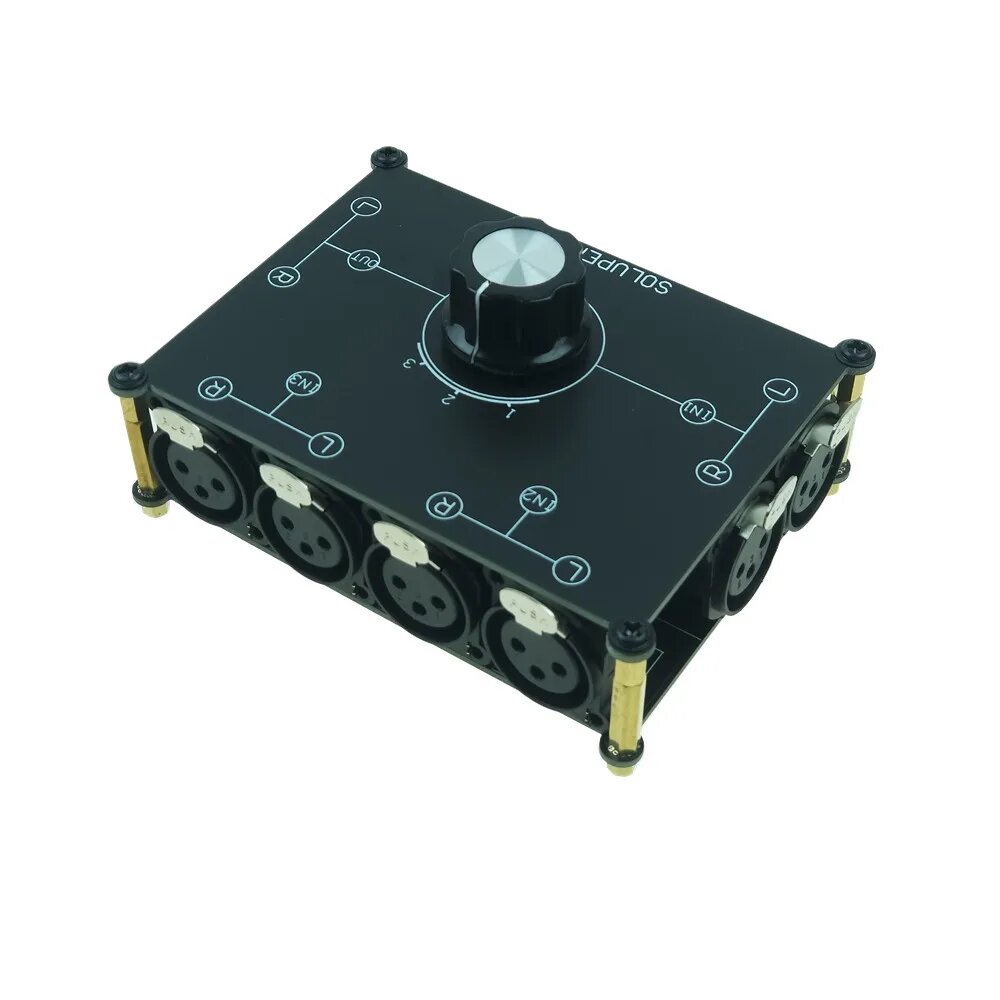 SOLUPEAK X31 Аудио переключатель XLR 3 входа 1 выхода