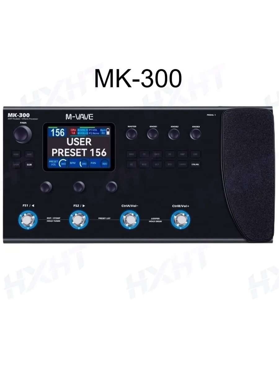 M-Vave MK-300 Мультиэффектный Процессор Для Гитары баса