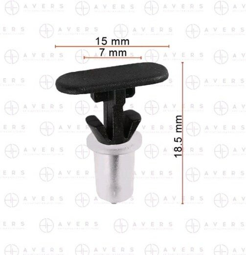 Клипса крепления уплотнителя двери Audi, Seat, Skoda, VW*********