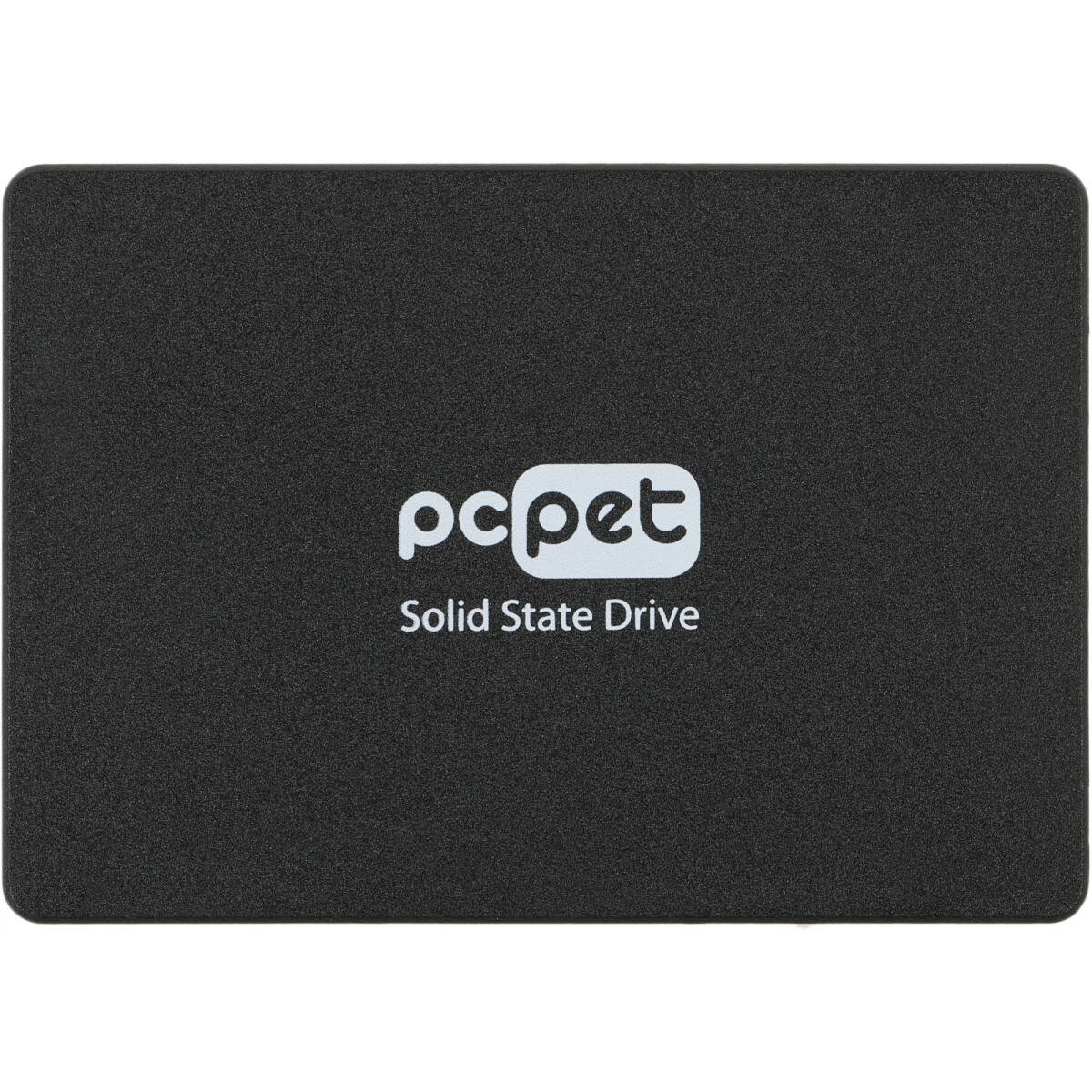 Твердотельный накопитель SSD 2.5 512 Gb PCPet Read 500Mb/s Write 450Mb/s 3D NAND PCPS512G2