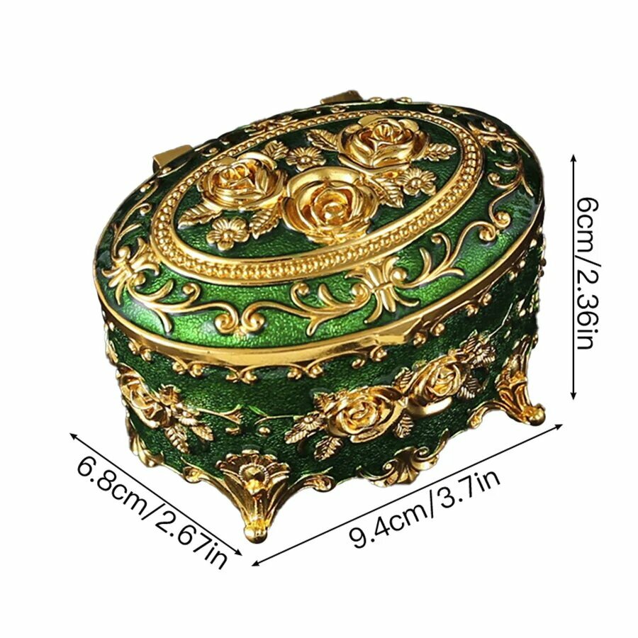 Европейская овальная шкатулка для украшений